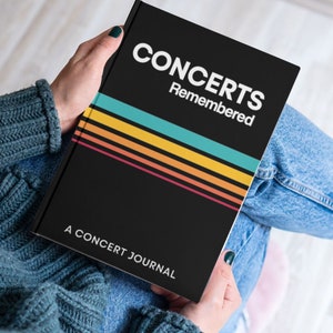 Concert Journal Track Favorite Concerts Music Diary and Logbook ...