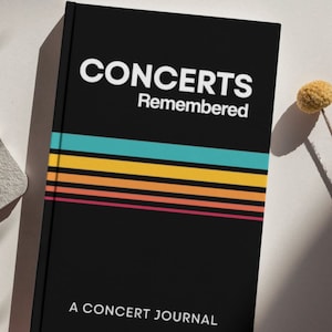 Concert Journal Track Favorite Concerts Music Diary and Logbook ...