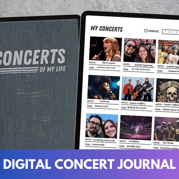 Concert Journal - Etsy UK