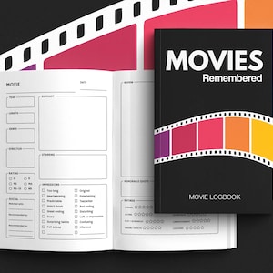 Movie Review Logbook: Film Journal & Tracker for Movie Lovers - Etsy