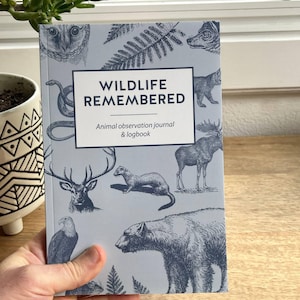Wildlife Observation Journal: Animal Logbook, Nature Tracker - Etsy