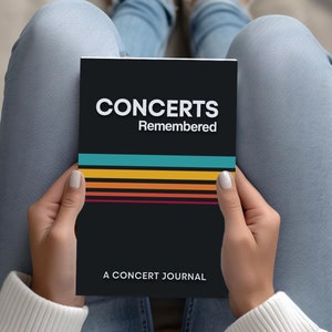 Concert Journal | Track Favorite Concerts | Music Diary and Logbook ...