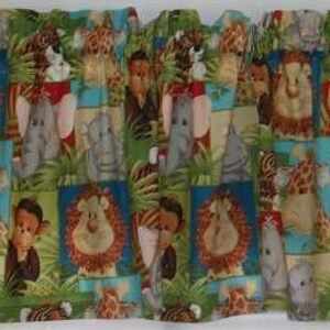 Jungle Baby Fabric Safari Patch Fabric Lion Monkey Giraffe Tiger ...