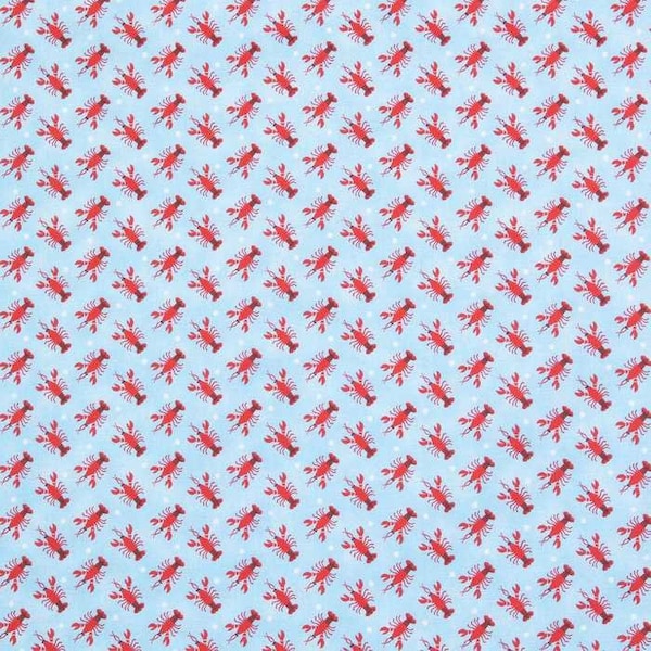 Lobster Print Fabric - Etsy