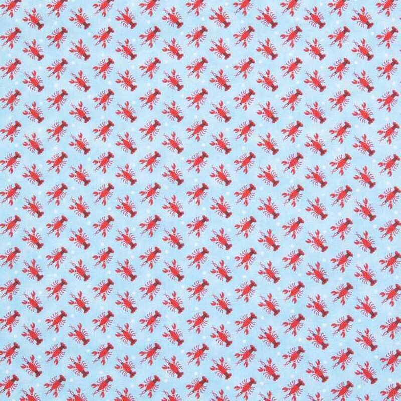 Lobster Print Fabric - Etsy