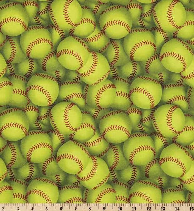 Softball Fabric Girls Sports Fabric Ball Team Sports Fabric - Etsy