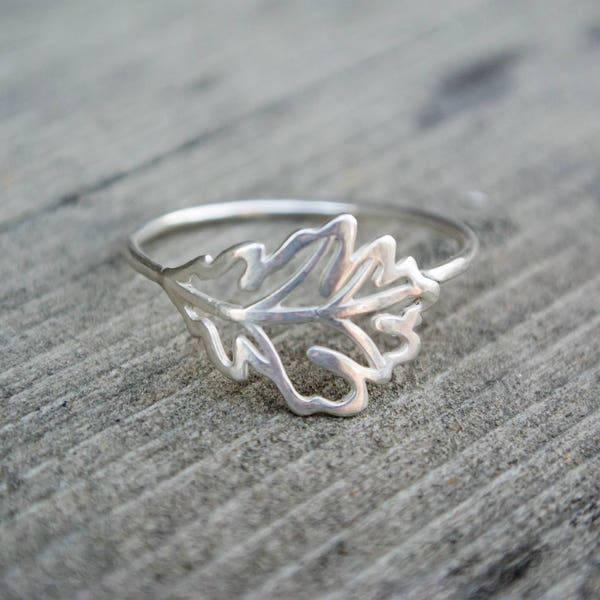 Oak Leaf Ring - Etsy