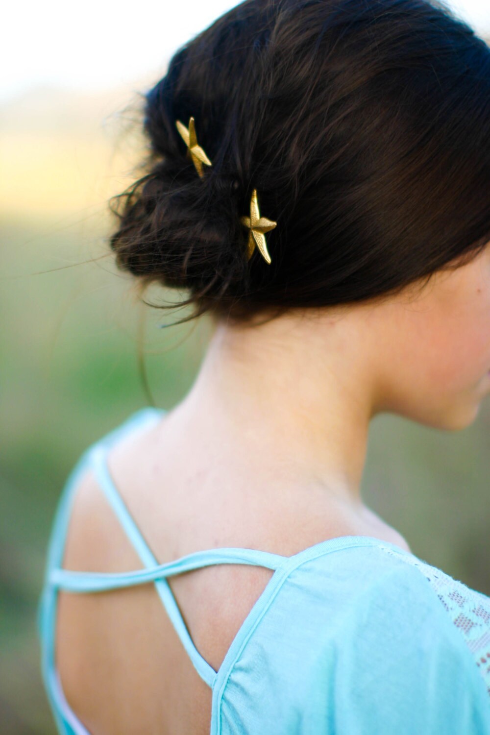 Starfish Hair Pins Gold Mermaid Costume Hair Clips Ocean Theme - Etsy