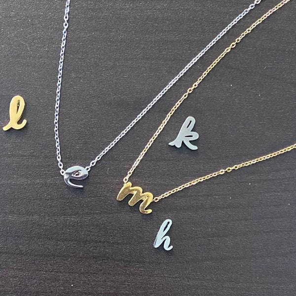Initial Necklace - Etsy