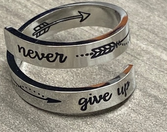 Never Give Up | Etsy