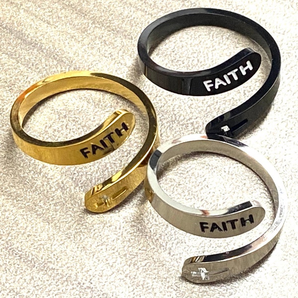 Faith Ring - Etsy