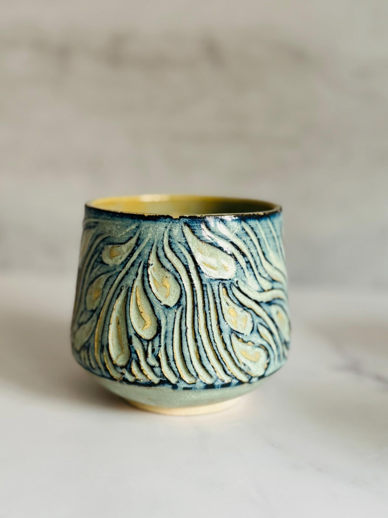 Ceramic Tumbler Mug | Handleless Coffee Cup | Stemless Wine Glass ...