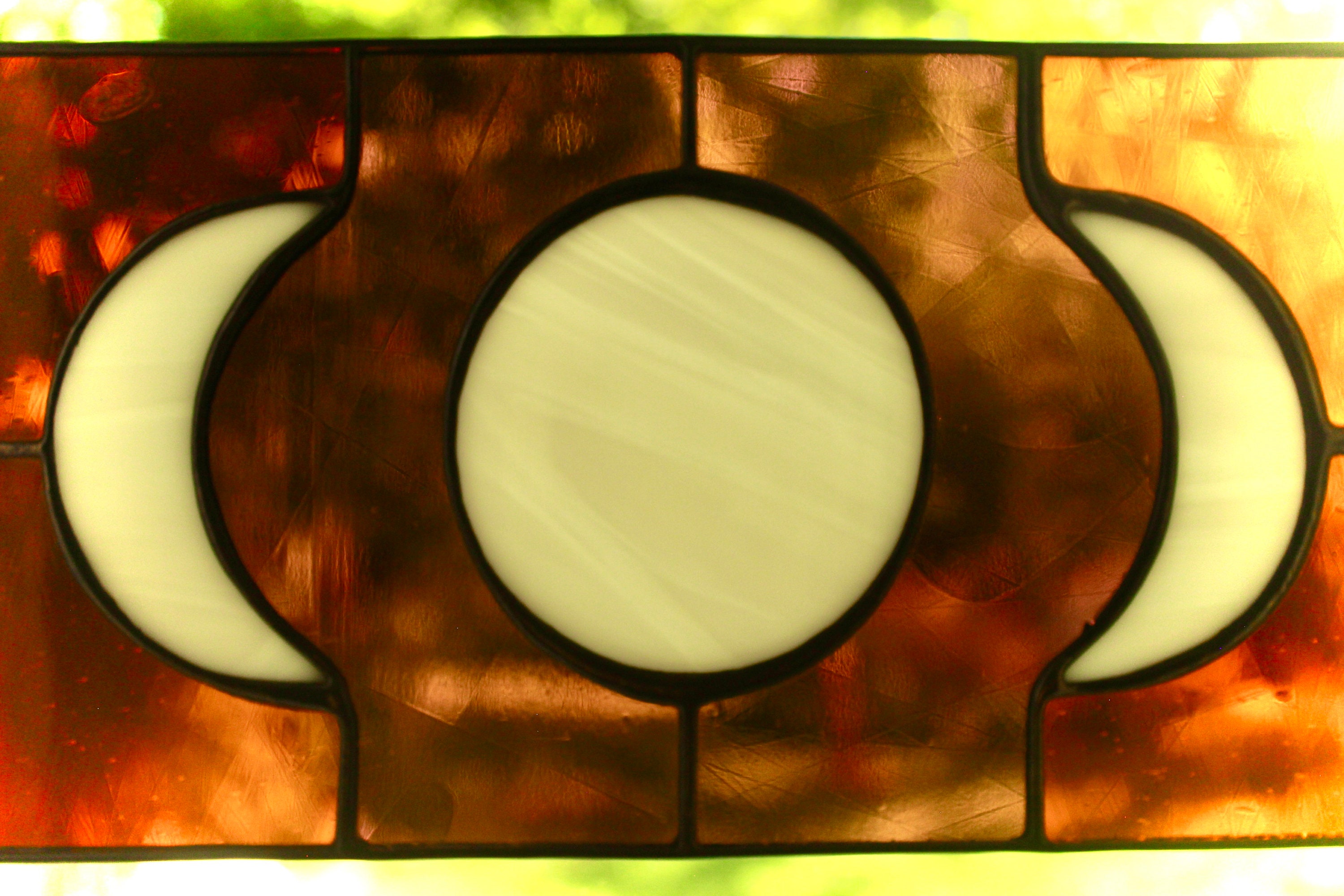 Moon Phases Stained Glass Window Panel - Etsy