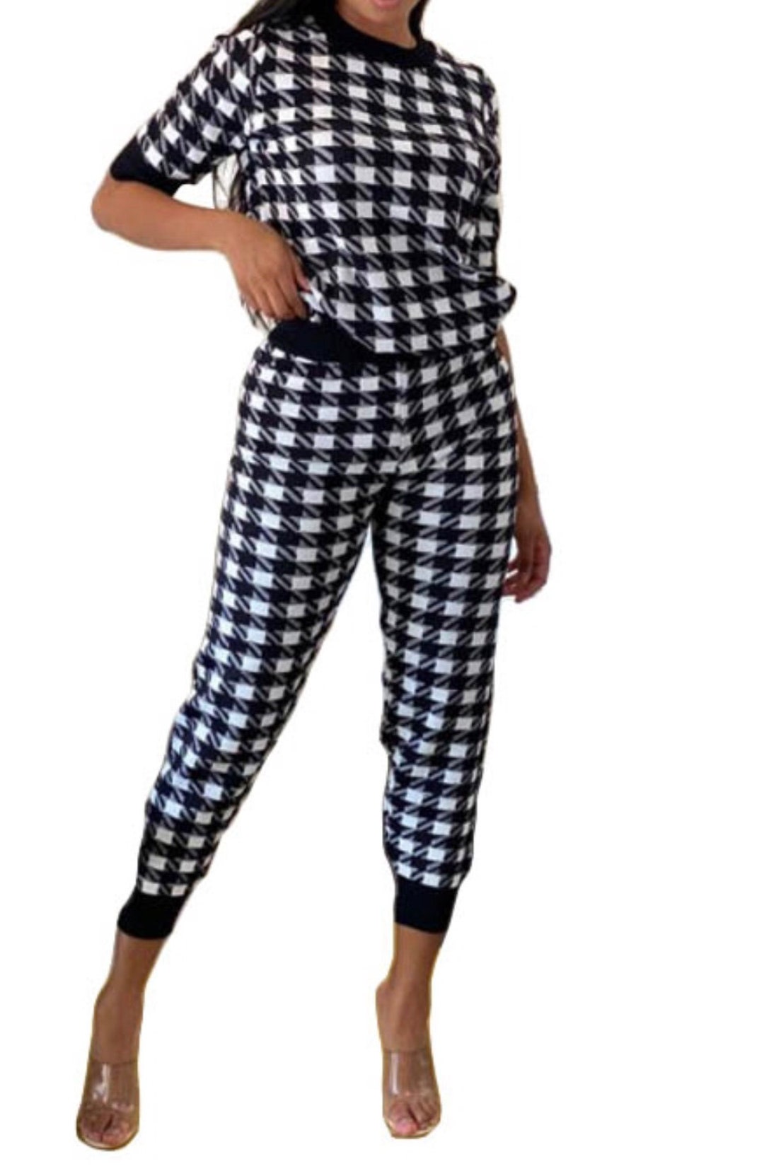 Loungeset Houndstooth Pattern - Etsy