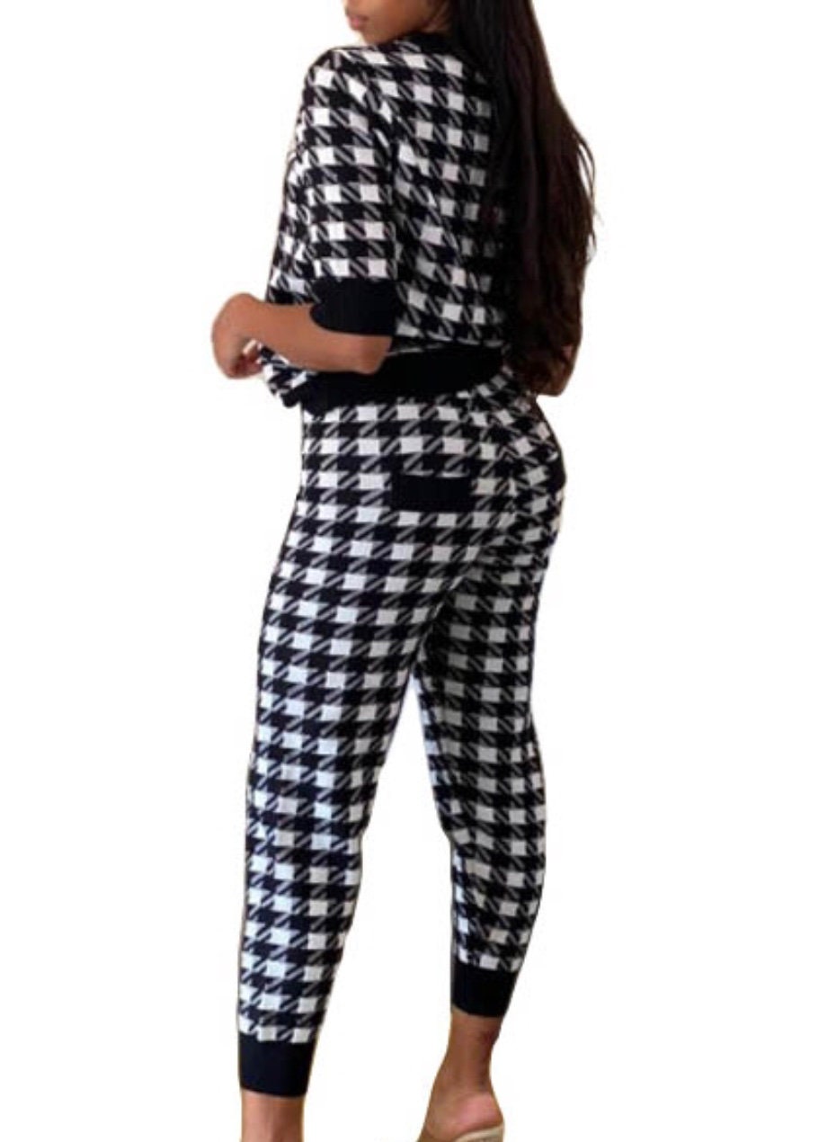 Loungeset Houndstooth Pattern - Etsy