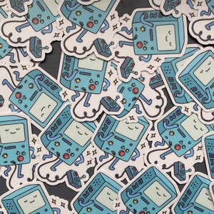 Robot Cartoon Sticker | Robot Cute | Bemo Sticker | B MO Sticker - Etsy