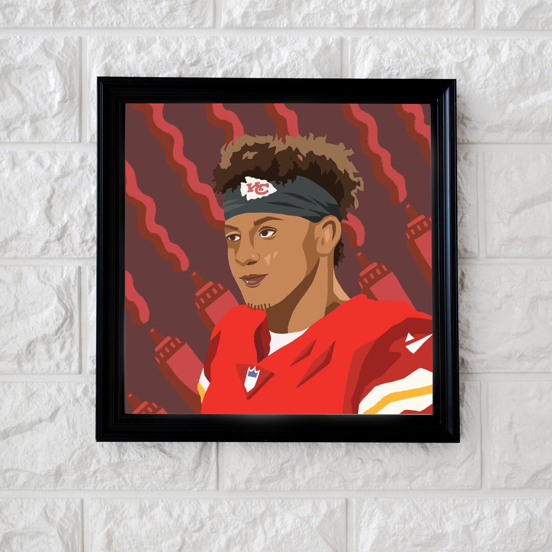 Patrick Mahomes Art Print Chiefs Artwork Kansas City Chiefs Print ...