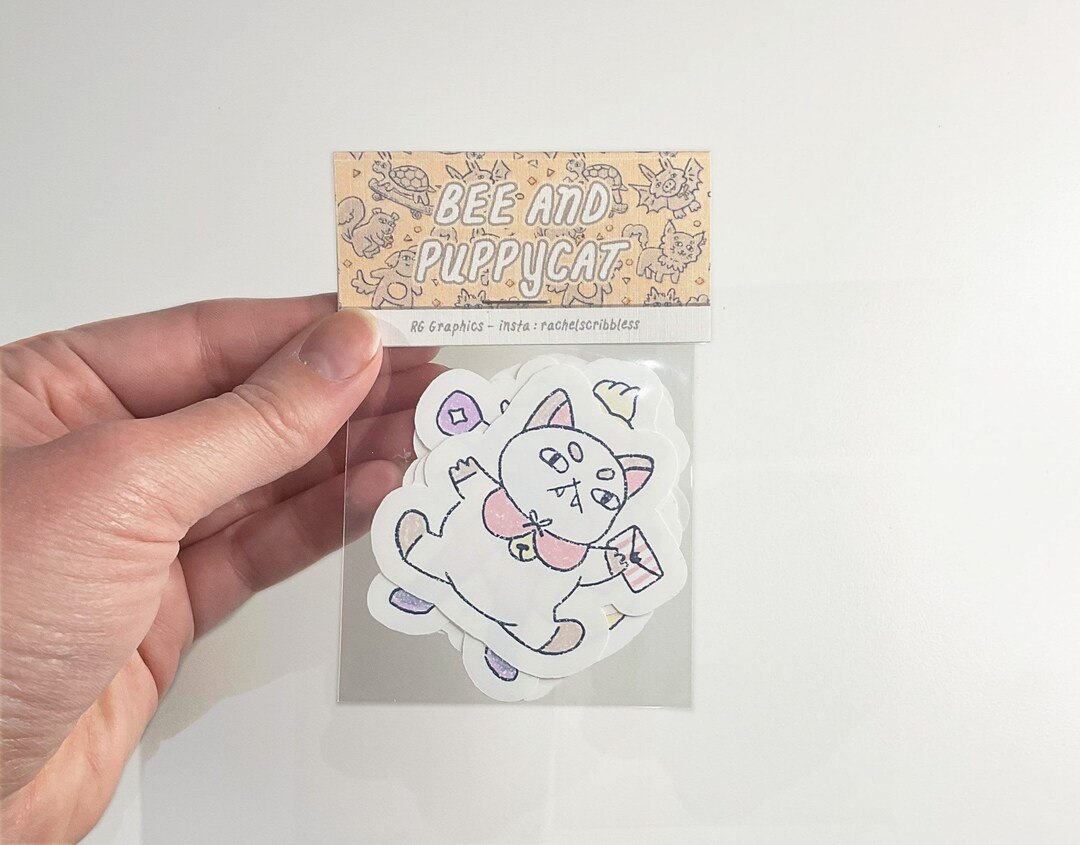 Bee and Puppycat Sticker Pack of Four | Cute Puppycat Sticker | Moully ...
