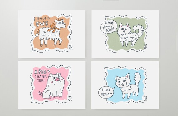 Cute Animal Thank You
