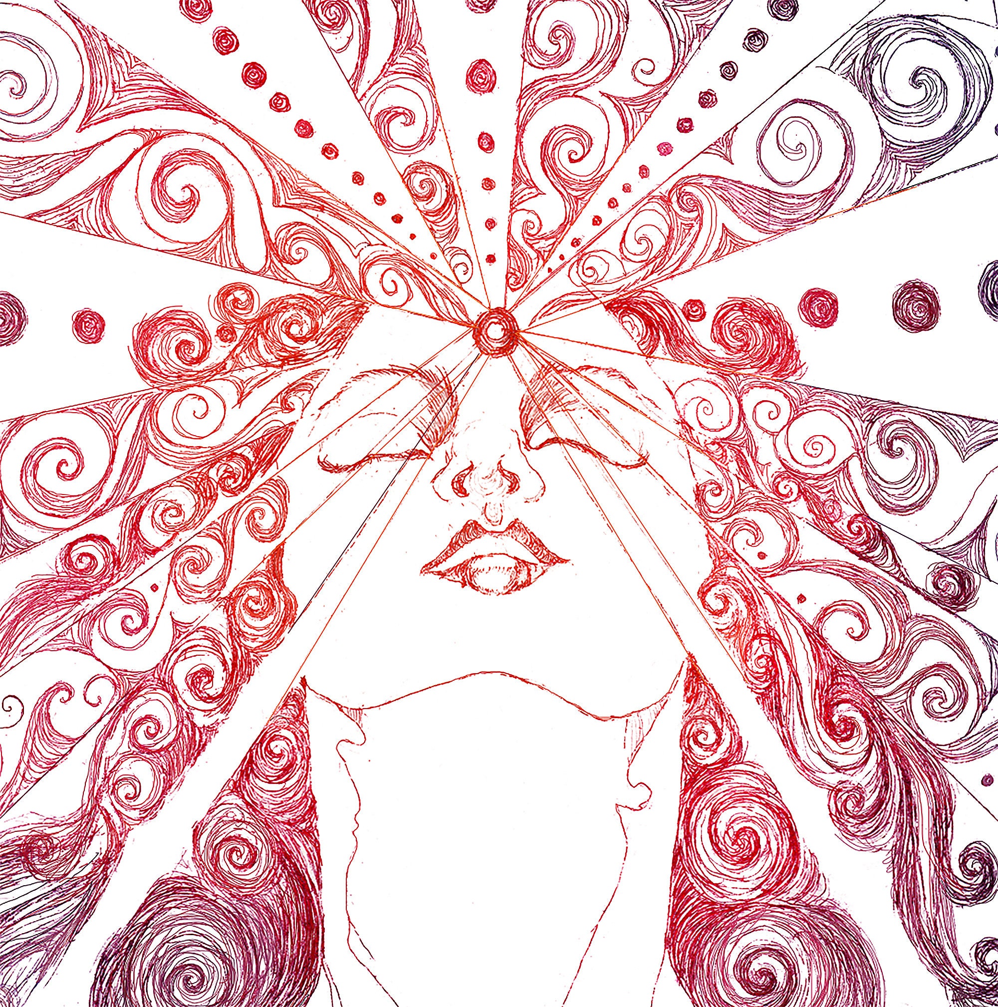 3rd Eye - the Third Eye - 5x7 Inch Giclee Print - Woman - Fine Art ...
