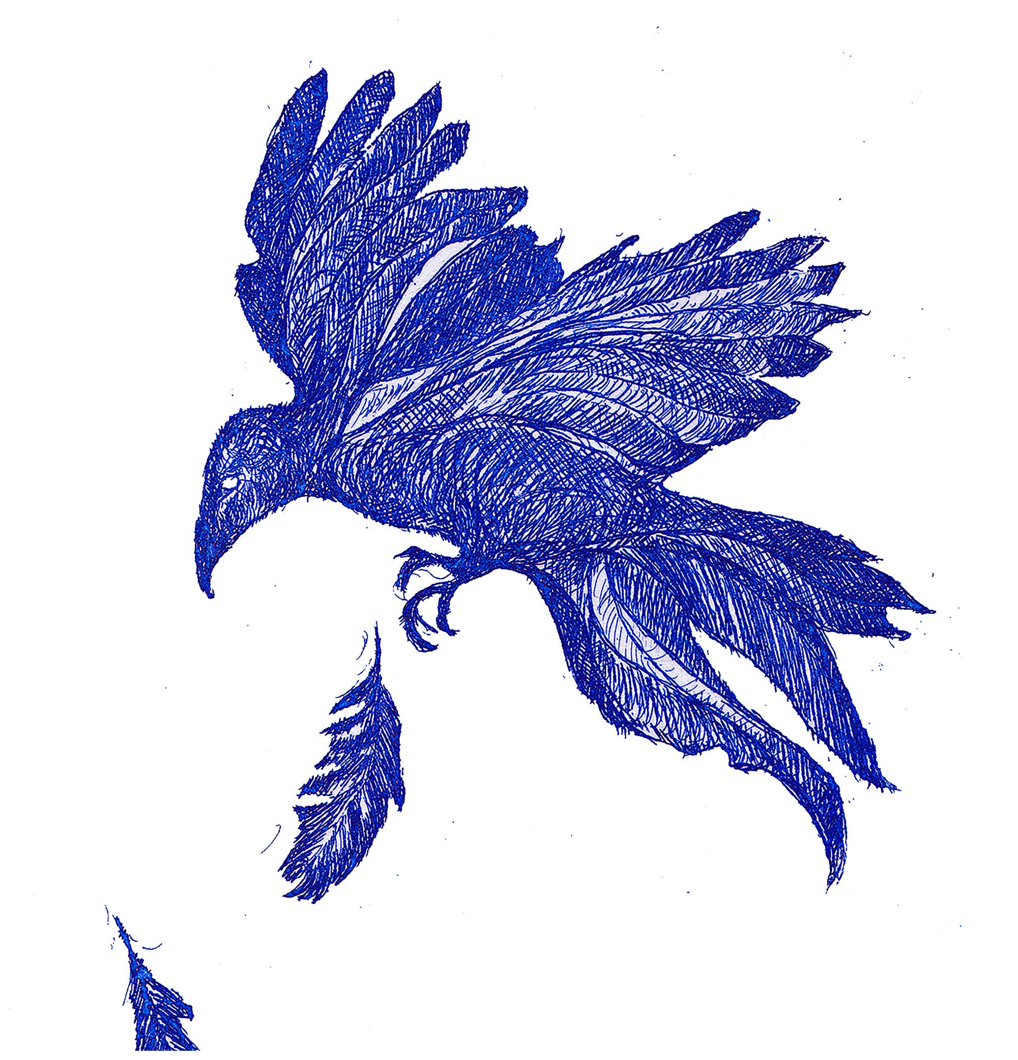 Morrigan 5x7 Inch Giclee Print Celtic Wolf Fine Art Etching Print Great ...