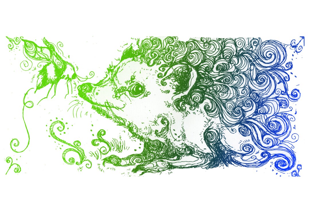 Gráinneog - Hedgehog - Bumble Bee - Celtic - Irish - Fine Art ...