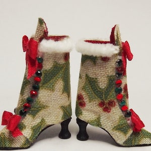 Miniature Christmas Dolls House Boots in 1/12th Scale - Etsy