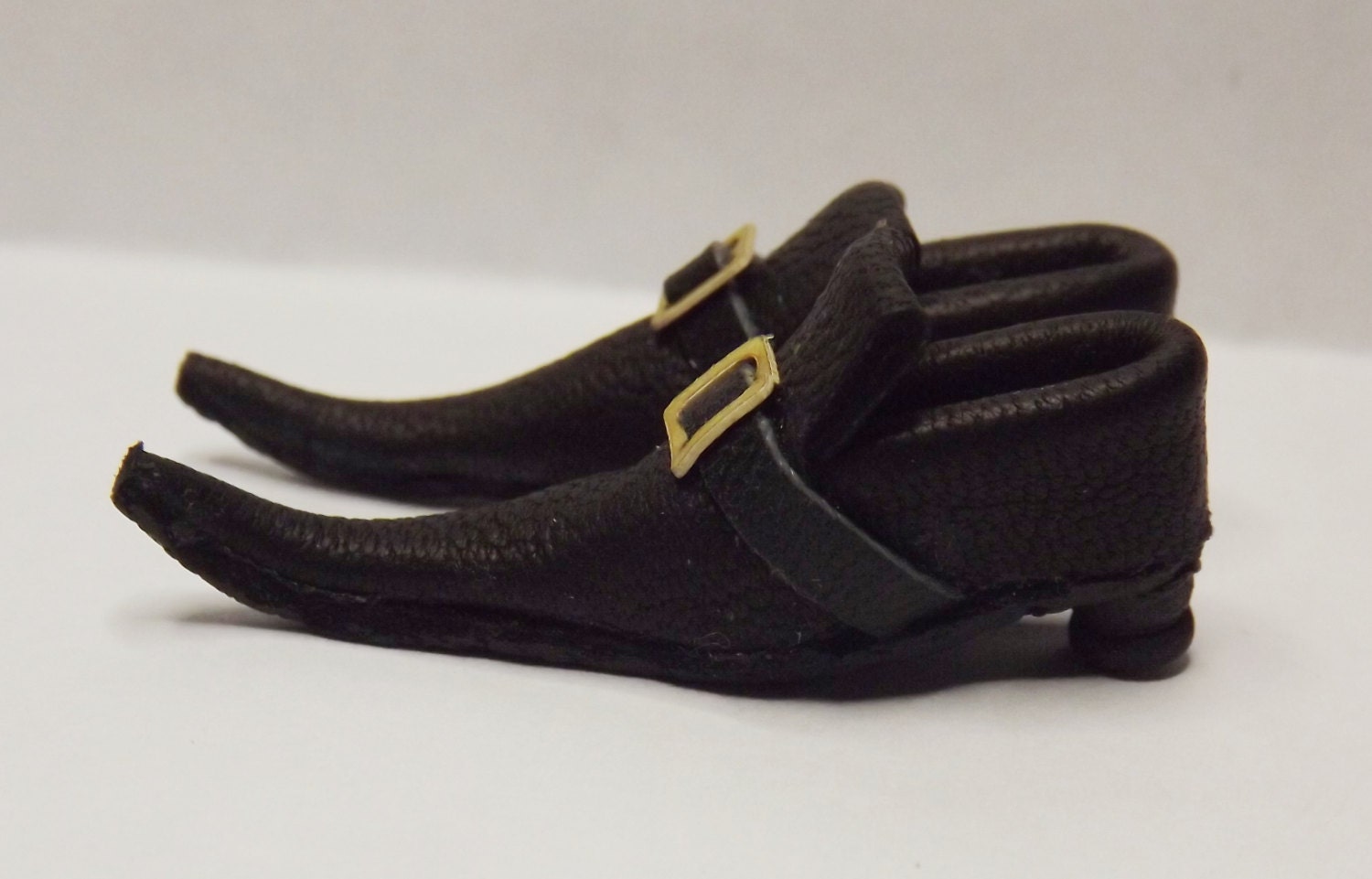 Handmade Miniature Black Witch or Wizard Dolls House Shoes | Etsy