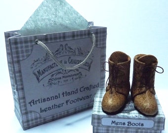 Dolls House Miniature Leather Witch Boots in 1/12th Scale | Etsy