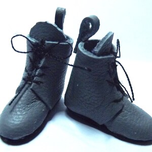 Mens Grey Leather Boots 1/12th Scale Dolls House Miniature - Etsy