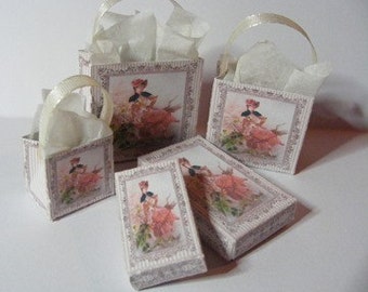 Dolls House Miniature Blue Baby Boxes & Bags Download | Etsy