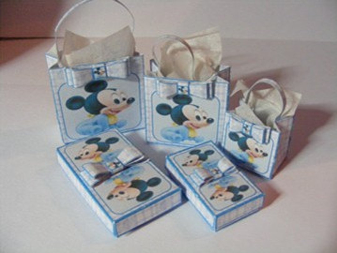 Dolls House Miniature Blue Baby Boxes & Bags Download - Etsy