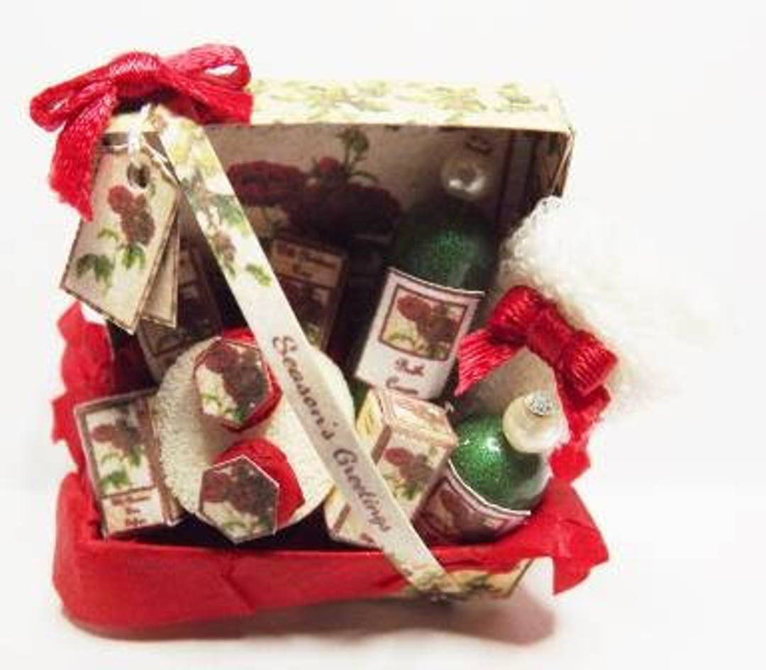 Christmas Pamper Gift Set Dolls House Miniature Kit - Etsy