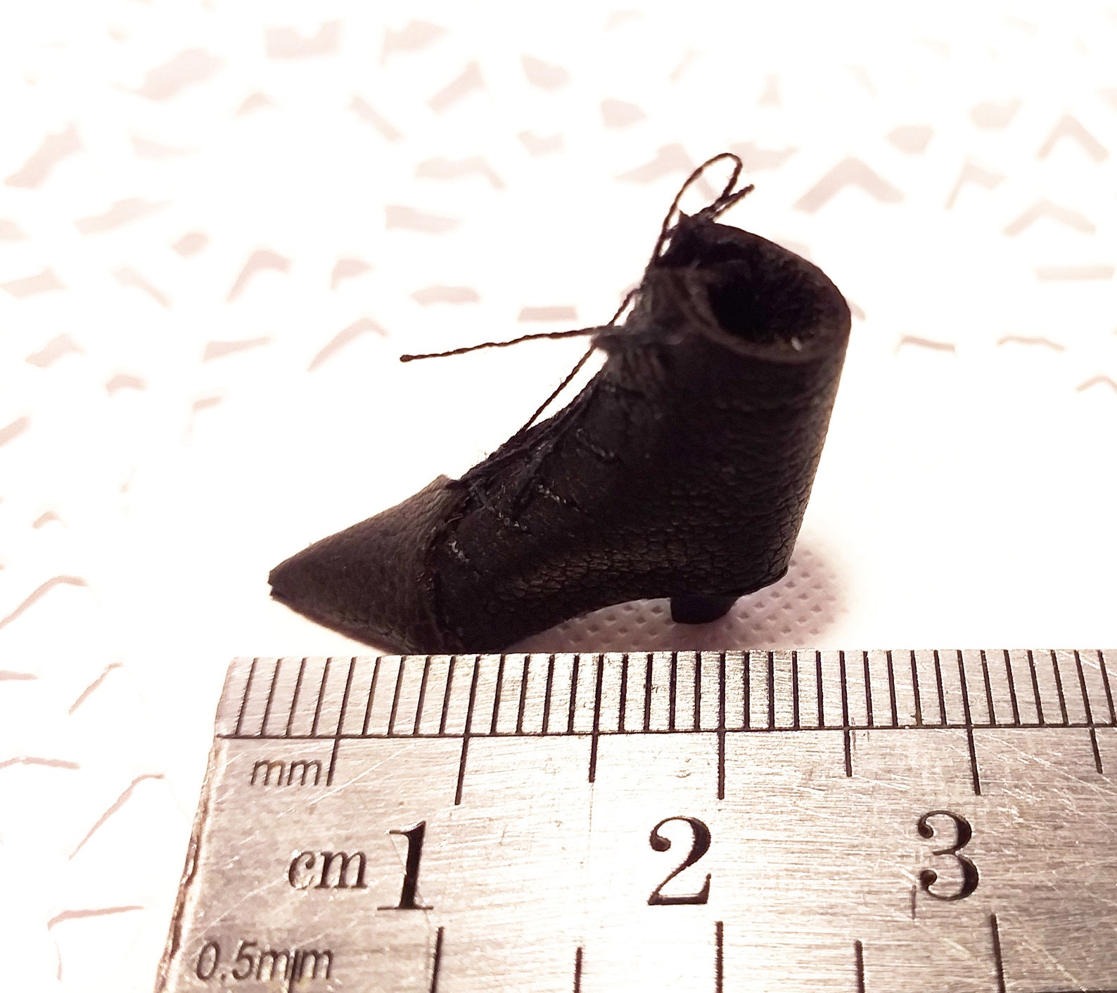 Miniature Victorian Style Black Leather Dolls House Boots 1/12th - Etsy