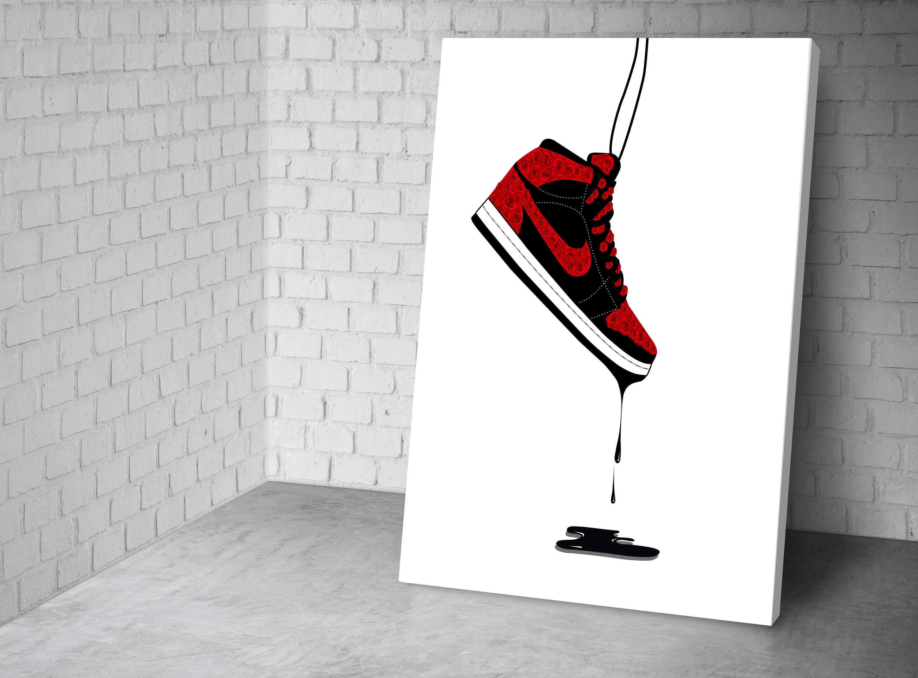 Jordan Sneaker Art Street Art Style Gallery Style Canvas Print! - Etsy