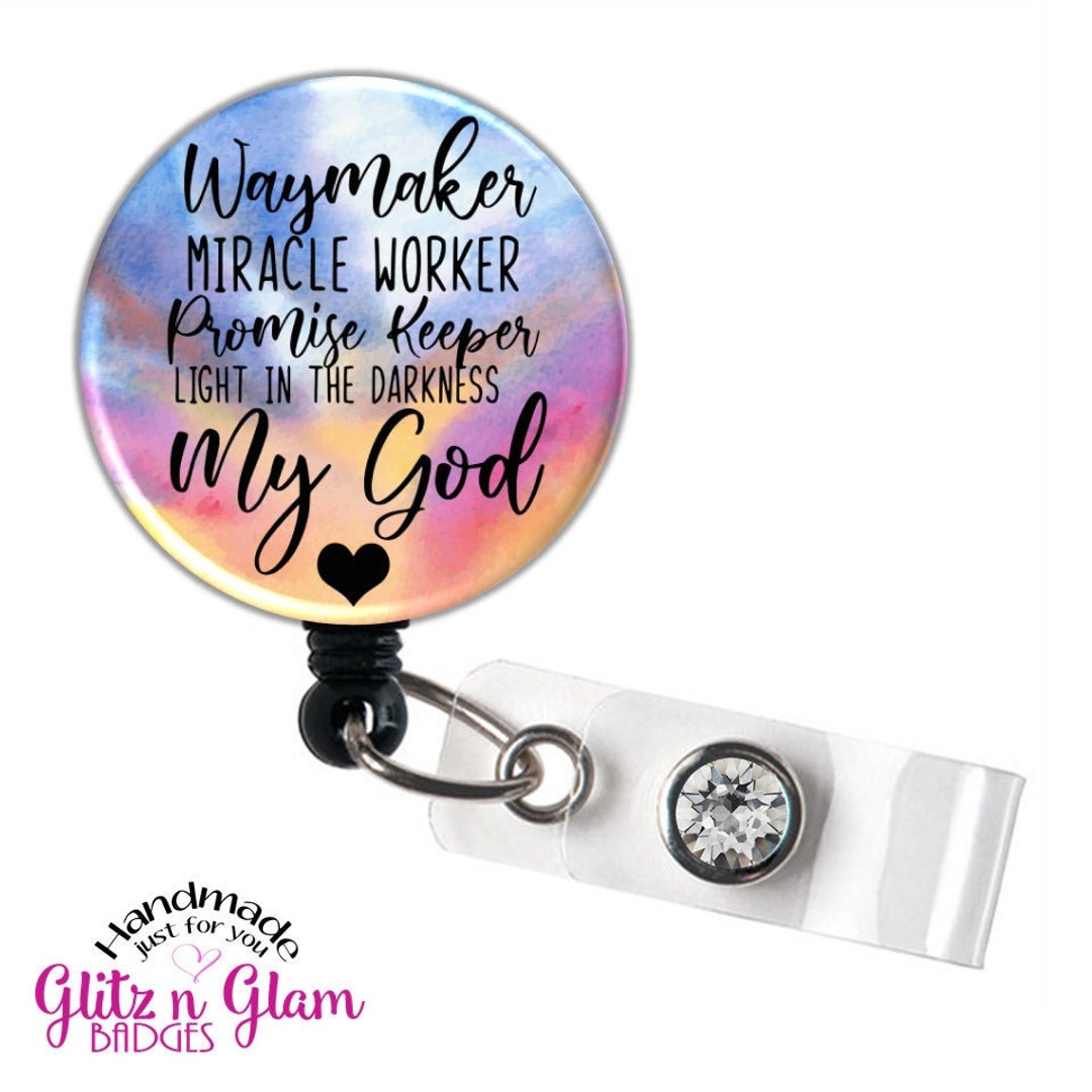 Inspirational Badge Holder, Faith Badge Holder, Motivational Badge ...