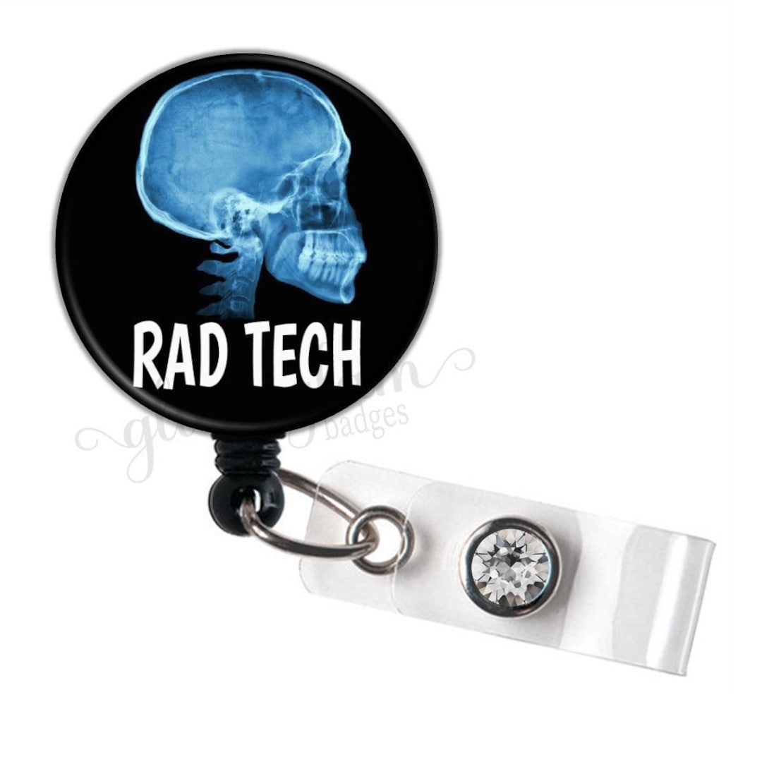 Radiologist Badge Reel X-Ray Badge Reel Rad Tech Retractable ID Badge ...