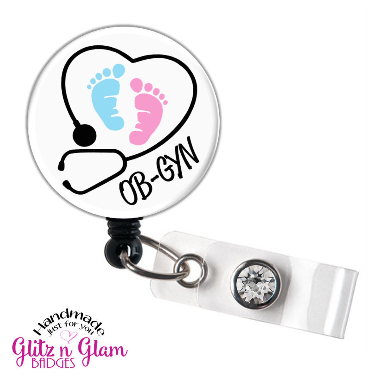 OB-GYN Badge Reel L&D Badge Holder NICU Nurse Badge Reel | Etsy