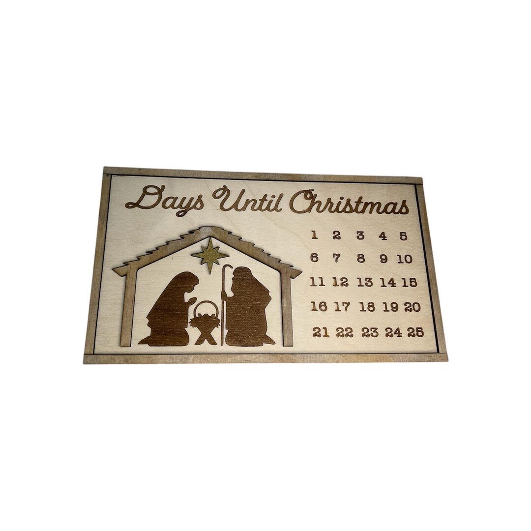 Nativity Christmas Countdown - Etsy