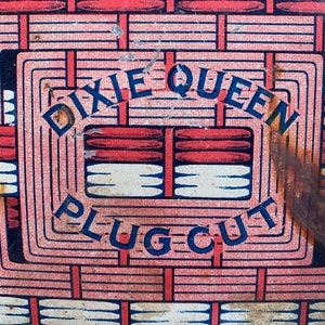 Vintage Dixie Queen Plug Cut Tin Metal Handles Pail 8 Inches X 4 X 5 ...