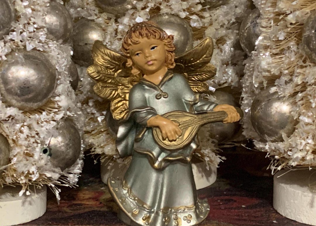Vintage Hard Rubber Angel Made in Italy, 1980s. Details Are Beautiful ...