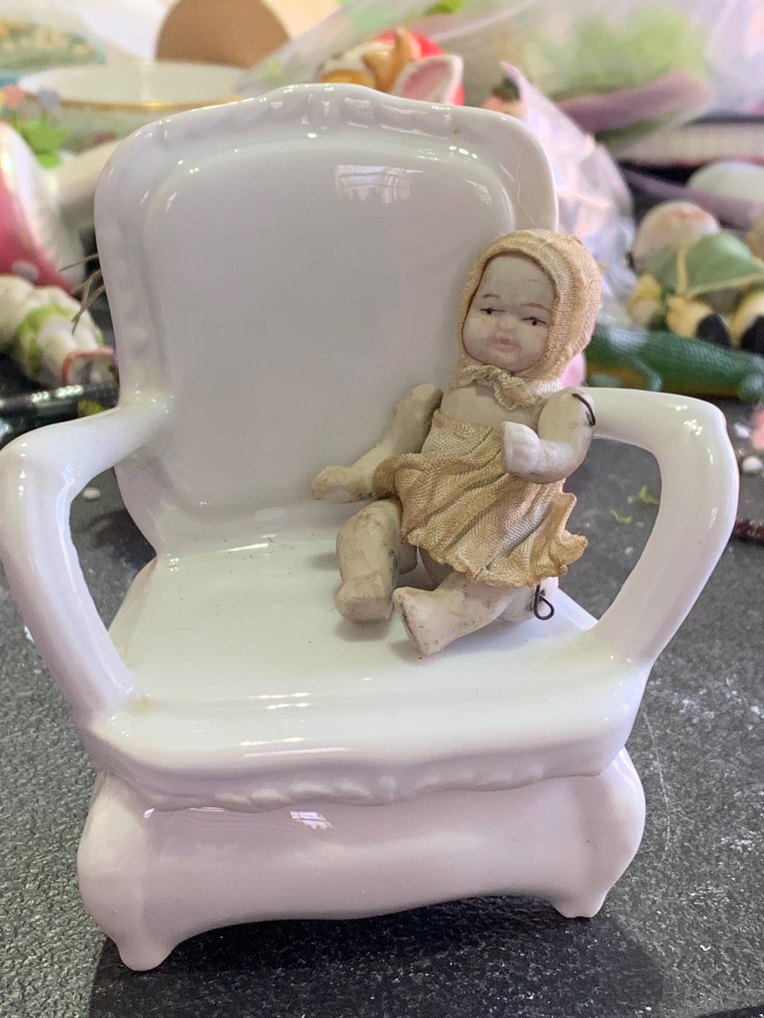 Vintage to Antique Bisque Jointed 2 Inch Baby Doll Made Japan Stamp ...