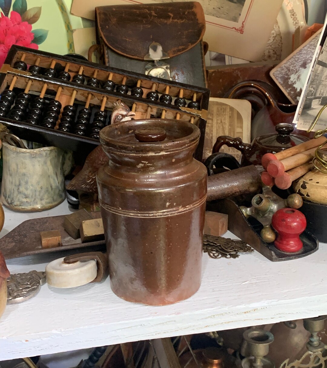 Vintage Pottery Pot With Lid. Pot and Lid Only for Sale. Flea Market ...