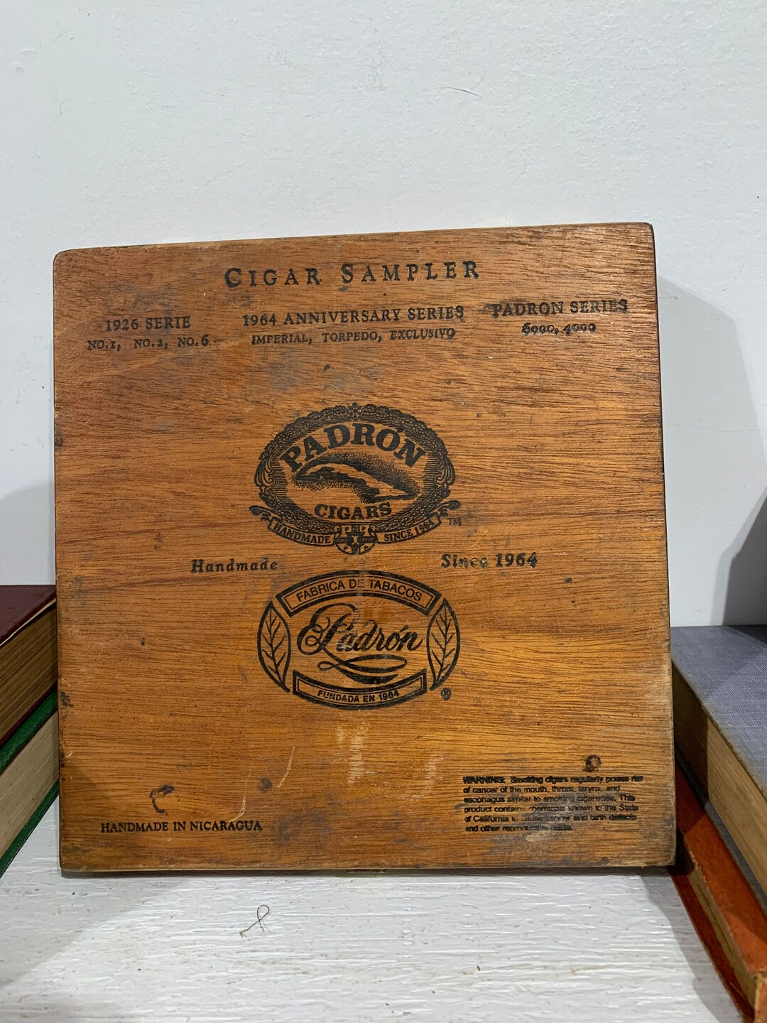 Vintage Padron Wooden Cigar SAMPLER Box, 1964, No Cigars, Novelty ...