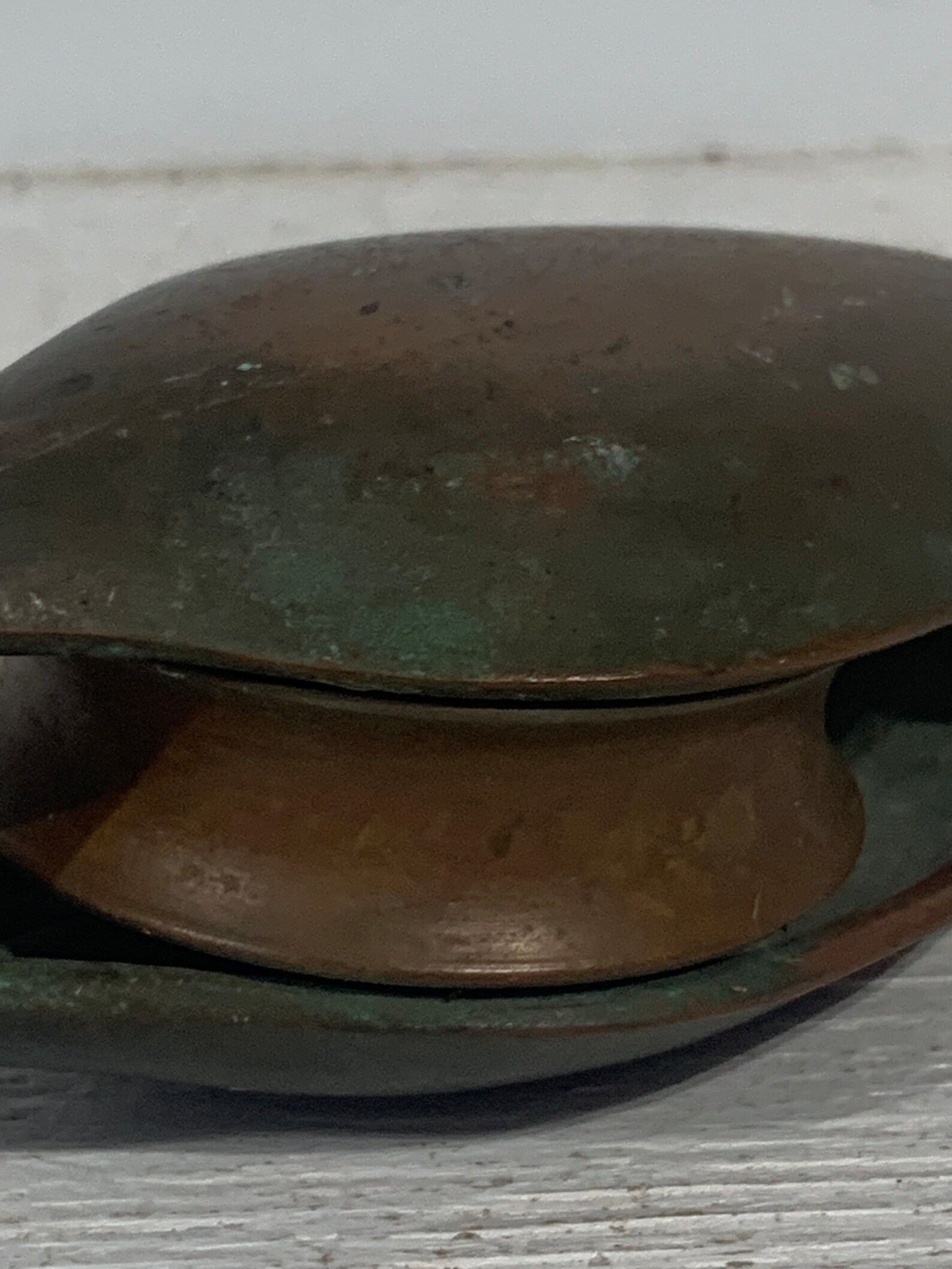 Vintage Rare Solid Cast Brass Nautical Pulley for Sailboat, Has Patina ...