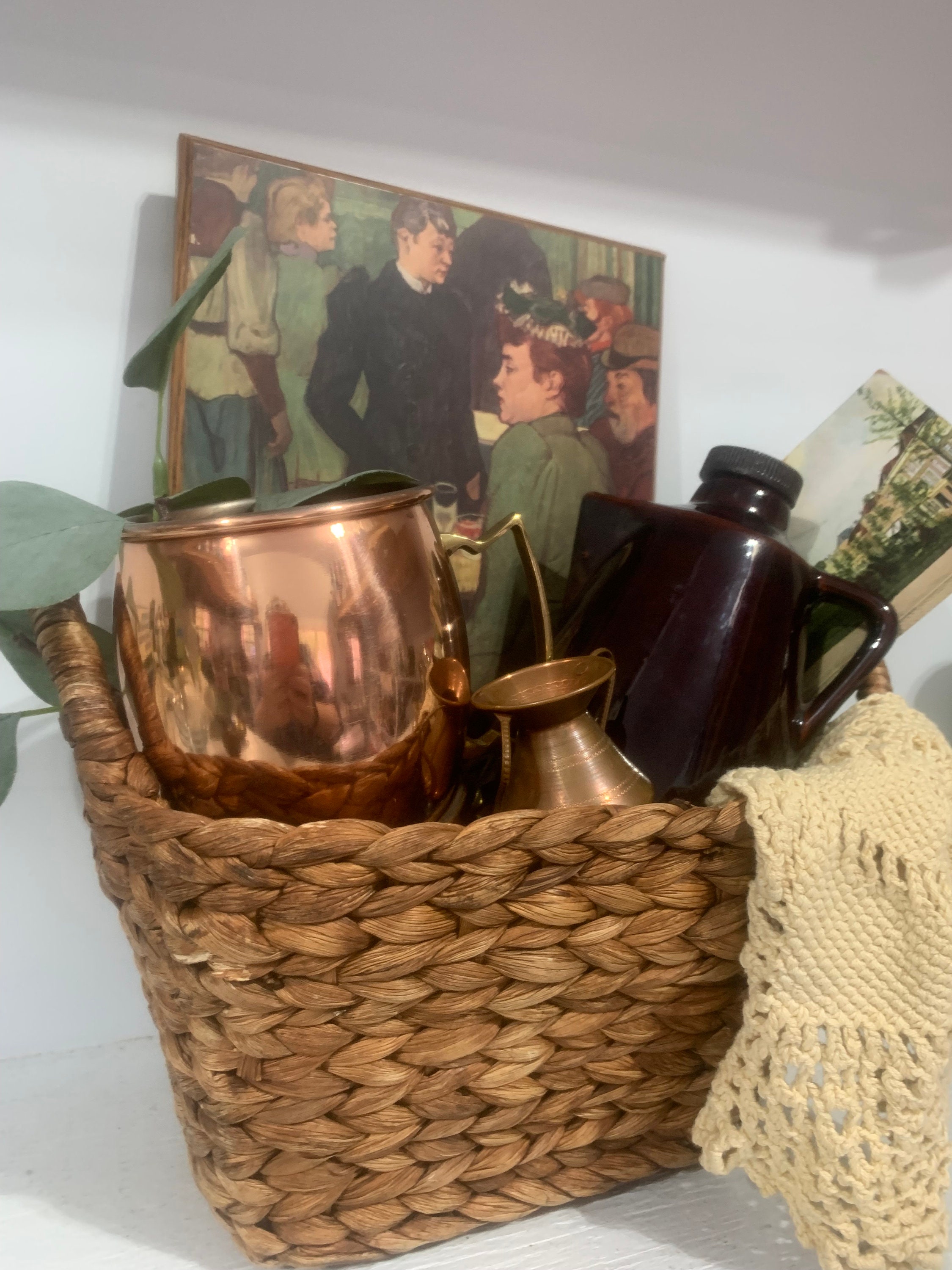 Coffee Beverage Bar Decor, Instant Vtg Vignette, Assemblage Liqueur ...