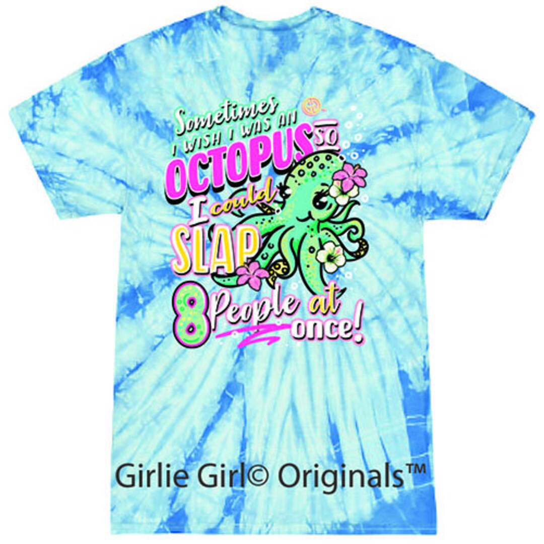 Girlie Girl Originals Octopus Slap 2568 B.spider Blue Short - Etsy
