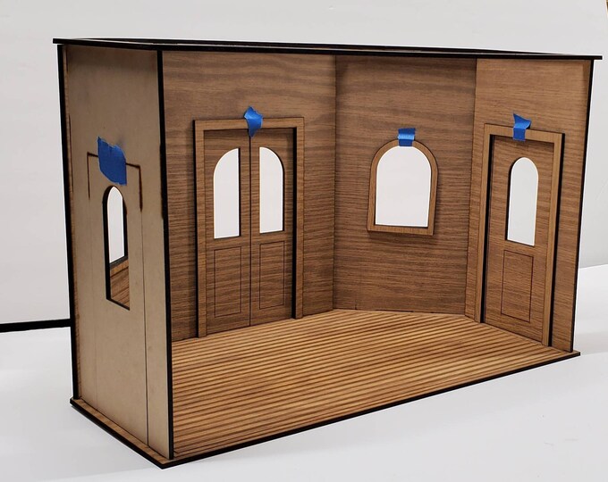 Doll House Room Box Wood Display Diorama - Etsy