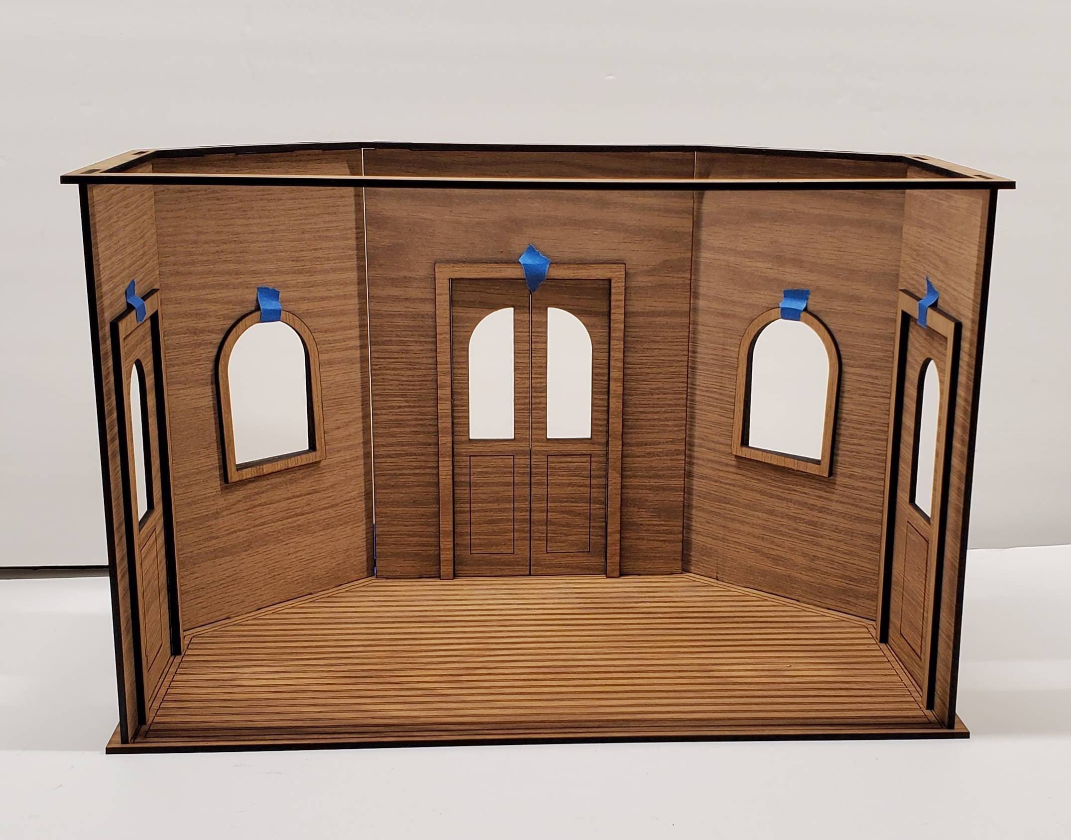 Doll House Room Box Wood Display Diorama - Etsy