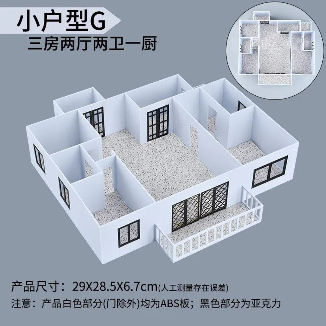 Miniature Model House 3d Diorama Display Roombox Quarter Inch Scale ...